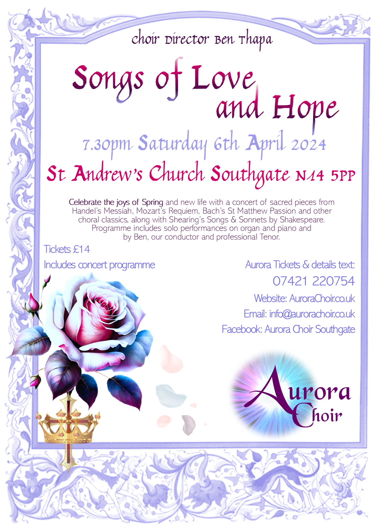Aurora Choir – Choral chamber Choir in North London Southgate N14